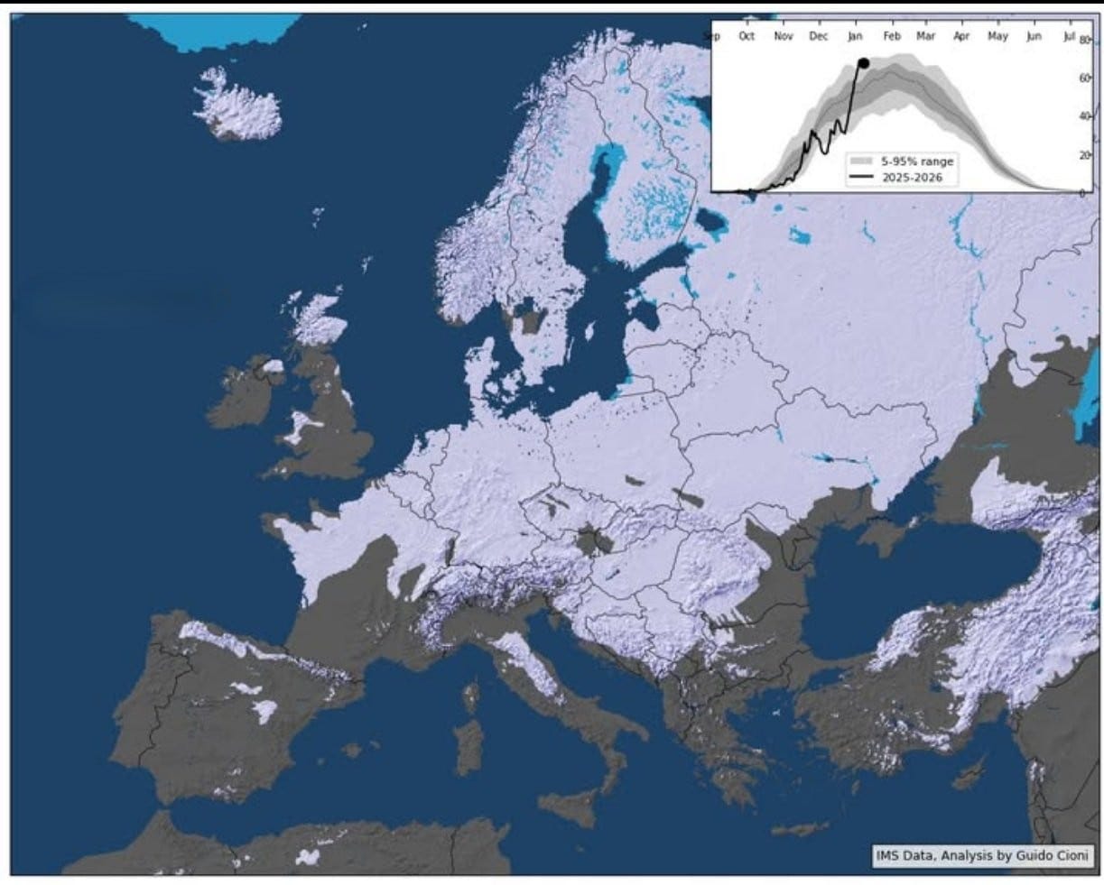 Kamchatka Breaks 146-Year Snow Record; Europe Is Freezing, With A ...