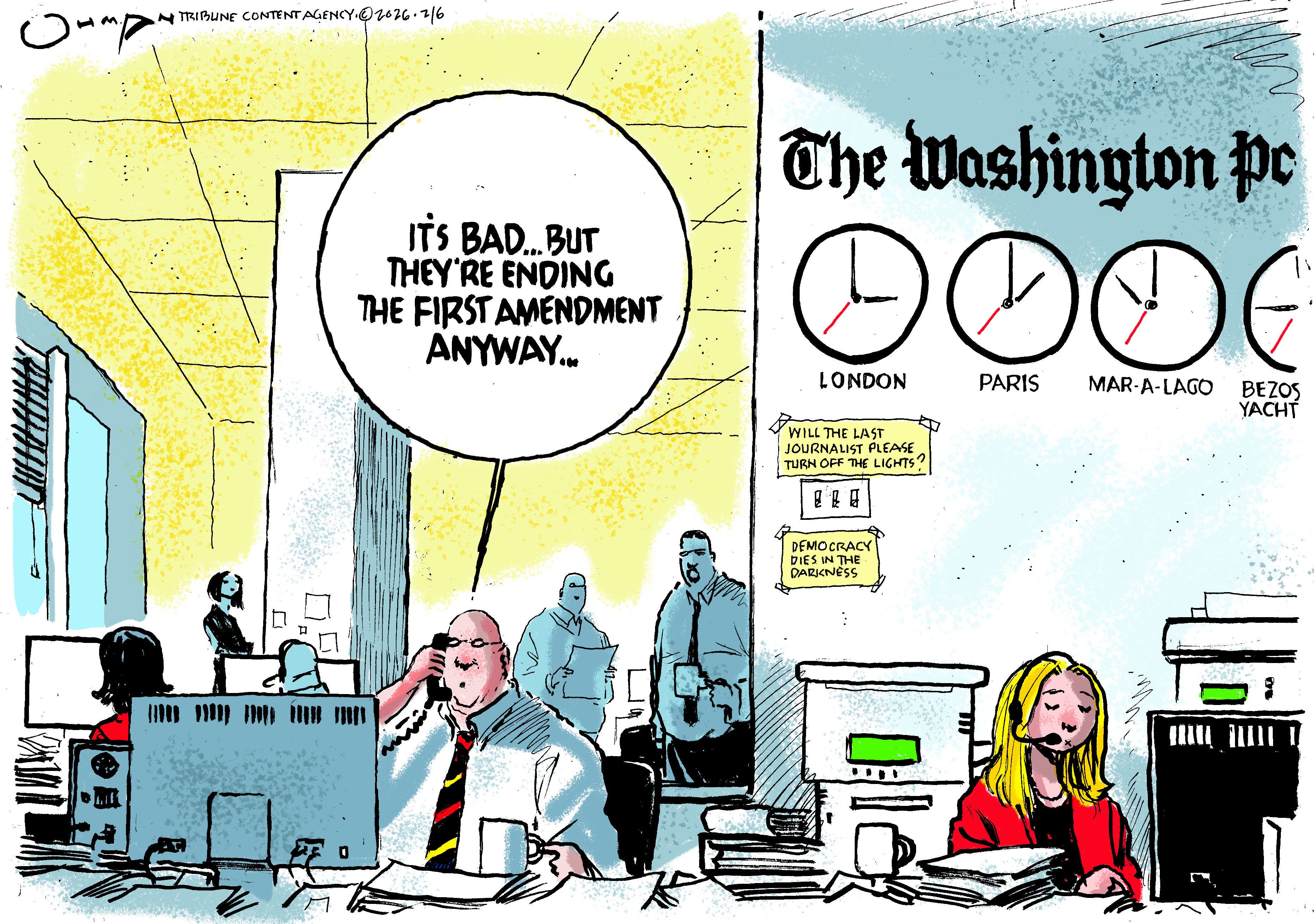 Your Daily Cartoon! - by Jack Ohman’s You Betcha!