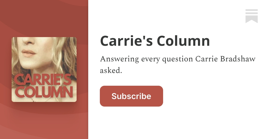 Carrie's Column | Laura Read | Substack