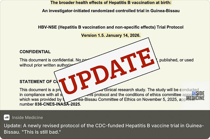 Jeremy Faust, MD (@insidemedicine): "Update: A newly revised protocol ...