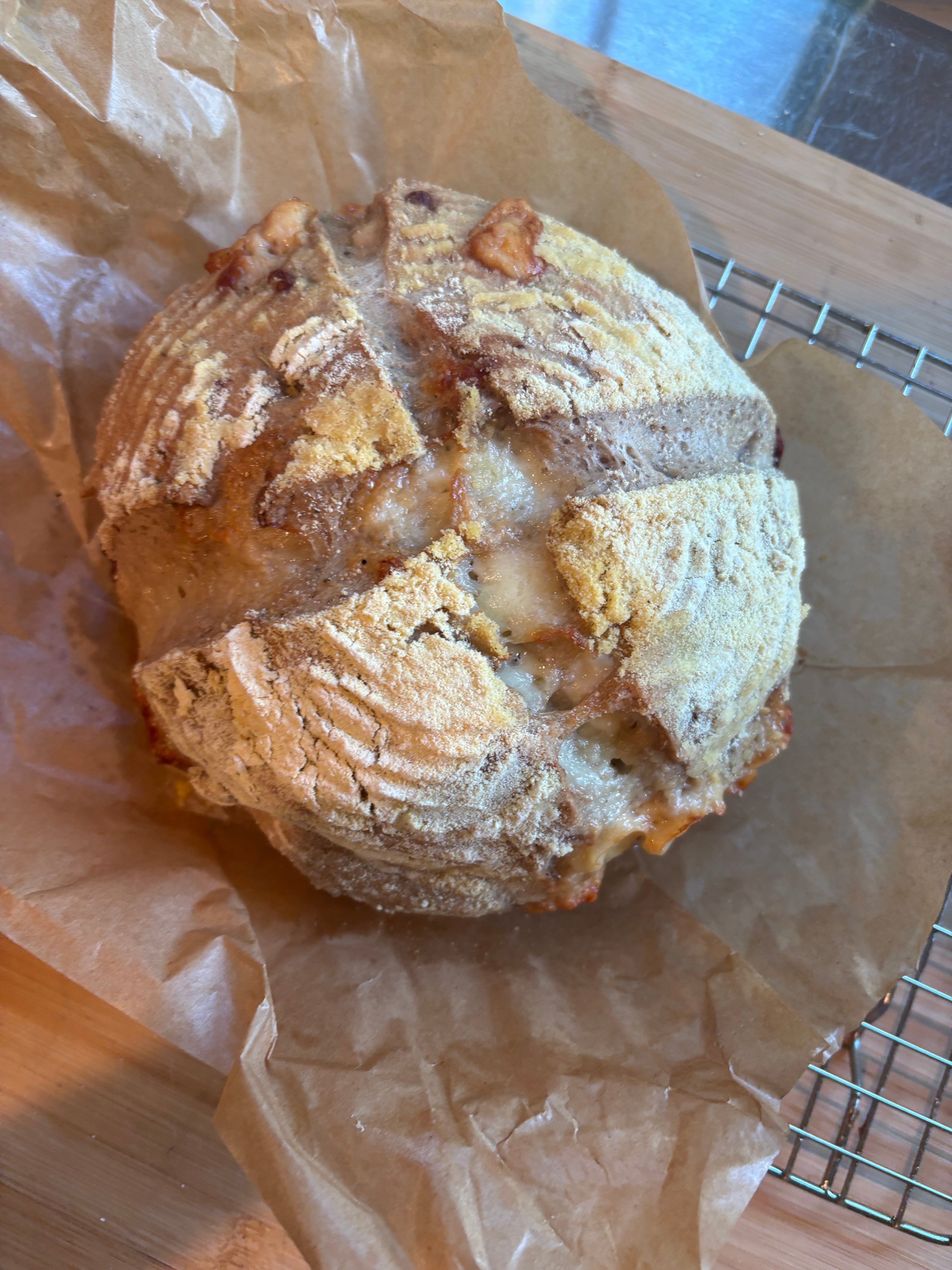 Rosemary Manchego Hearth Bread - by Rachel Ciordas