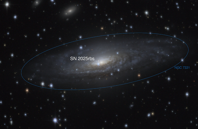 NGC 7331 And A Supernova? - 08 Aug 2025