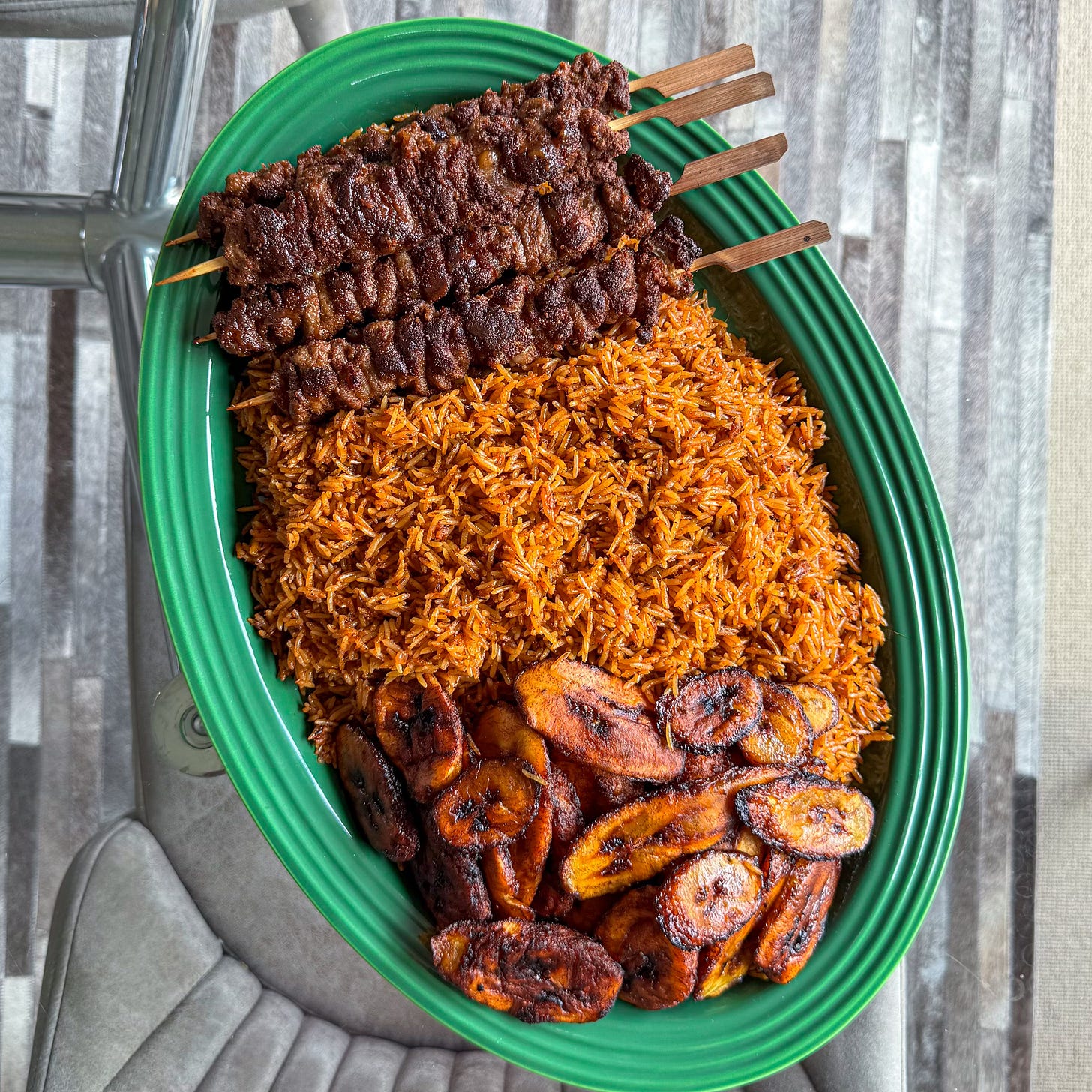 One Pot Jollof Rice and Chicken - by Zena Kamgaing