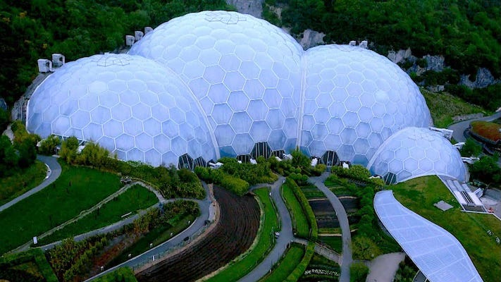 The Eden Project, Architecture, Biomimicry, Sustainability, and Efficiency