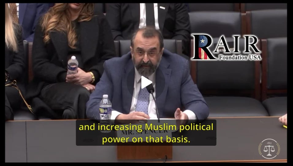 Chip Roy Questions RAIR Witness, Probes Link with Robert Spencer ...