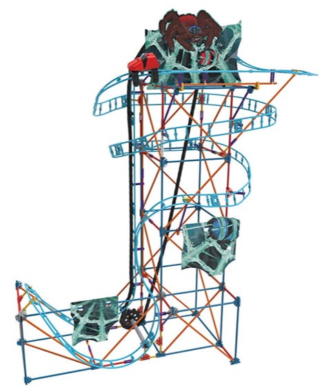 Hot Boy Toys: K’NEX Thrill Rides – Cobweb Curse Roller Coaster Building ...