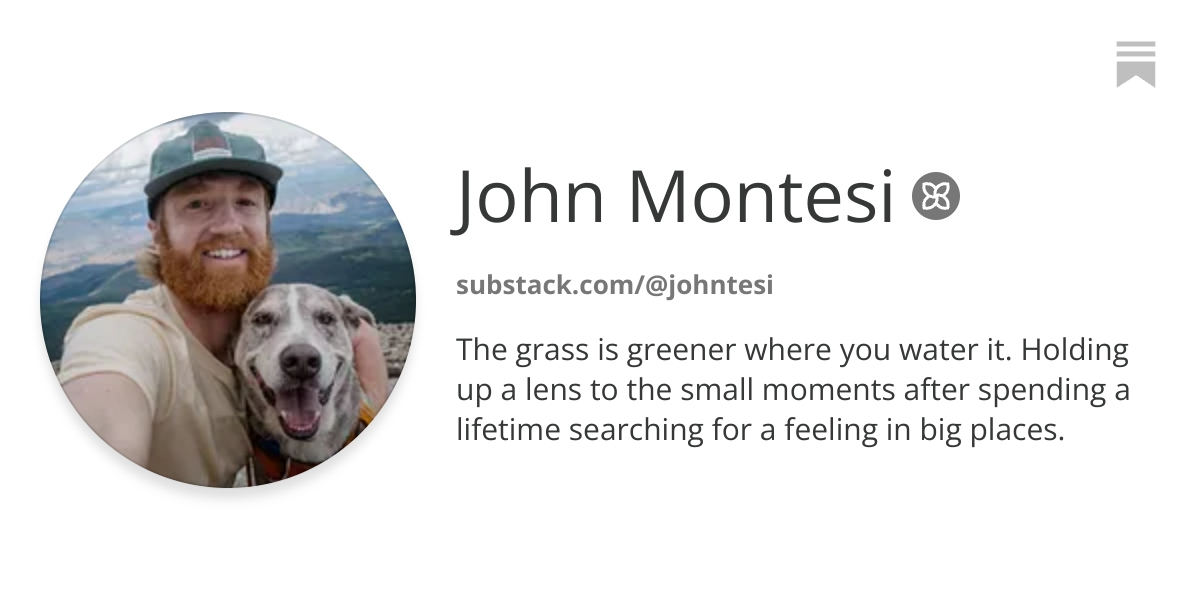 John Montesi | Substack