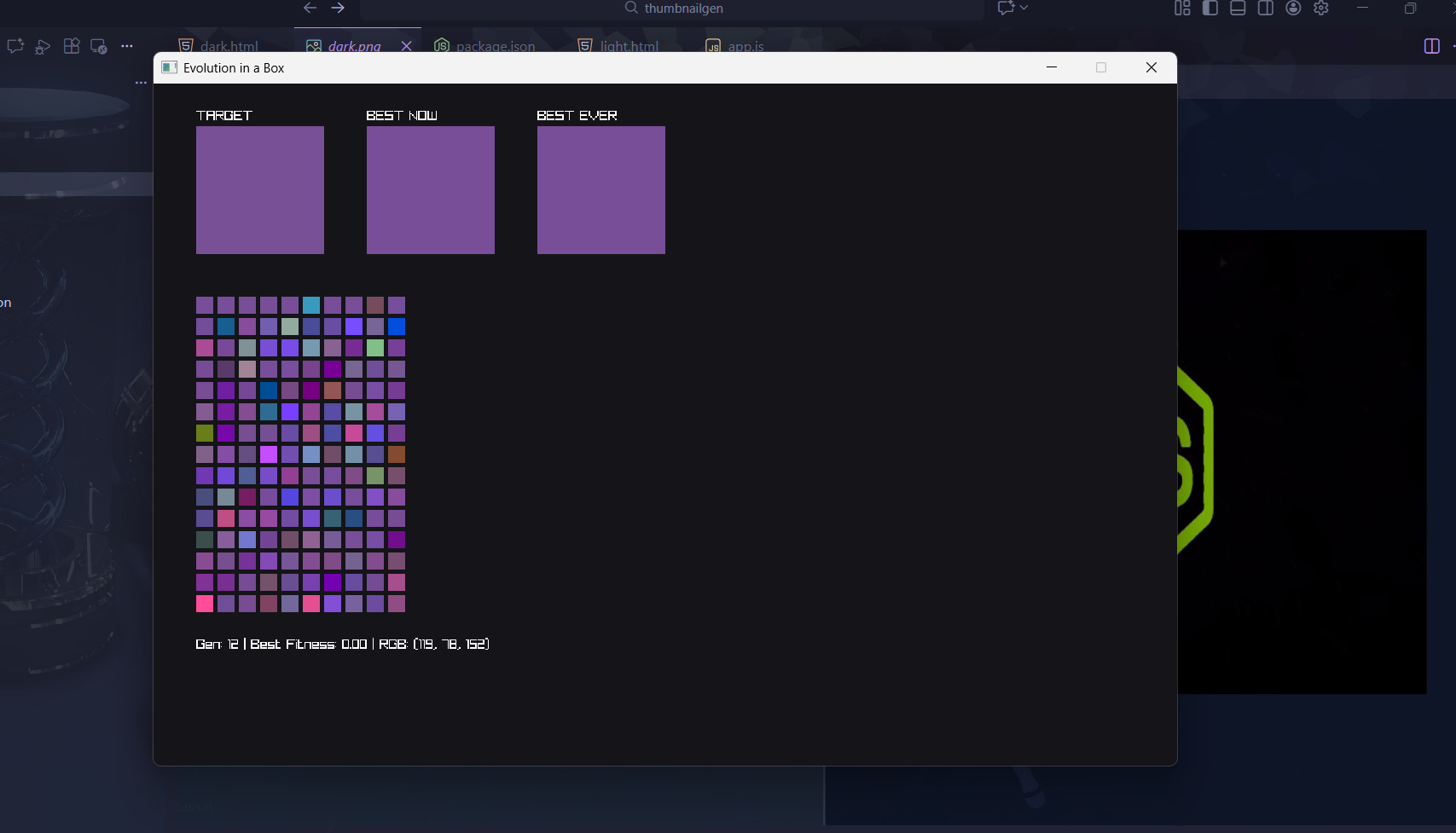 Visualizing Evolutionary Algorithms in Node.js - by skdev