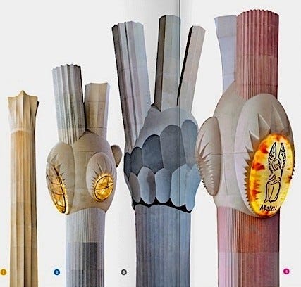 Antoni Gaudí – The ceilings and pillars of La Sagrada Familia