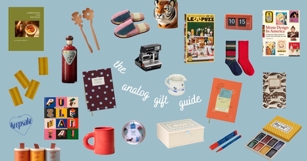 the analog gift guide - by Julianna Salguero - keepsake