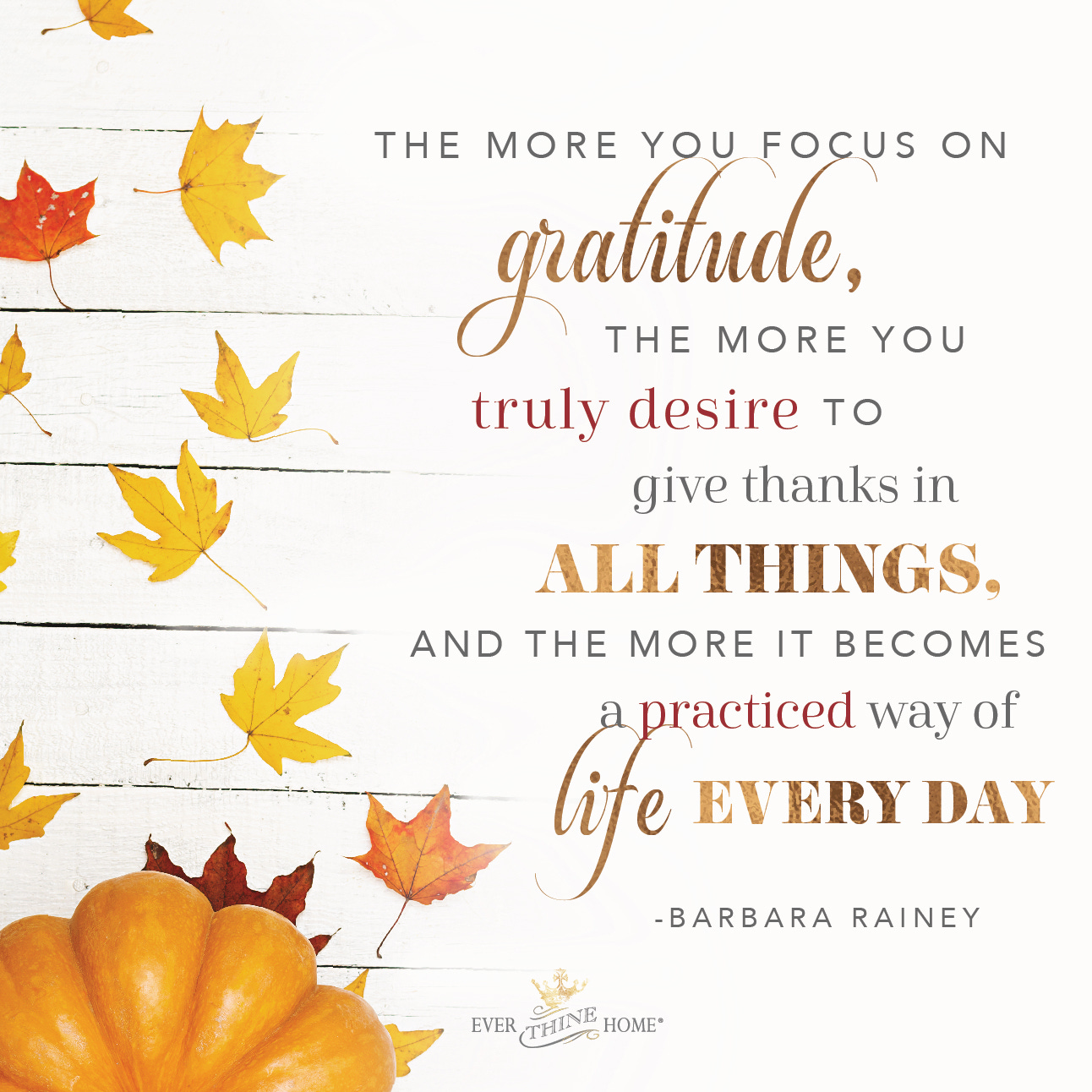 Give Thanks On Thanksgiving Day