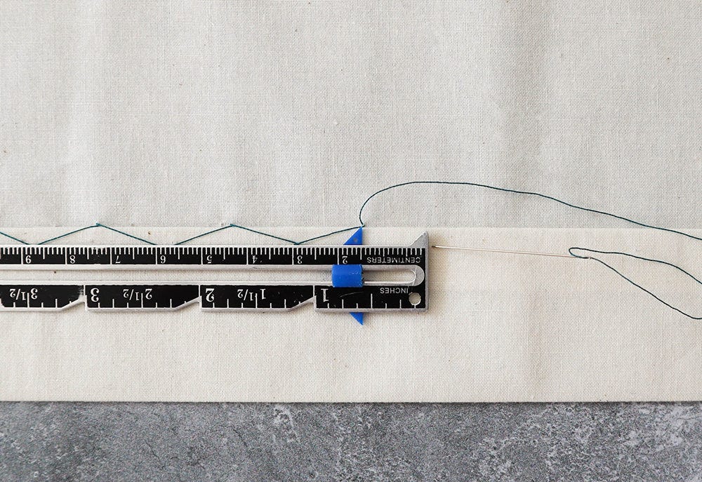How To Sew a Catch Stitch - by Jen Beeman