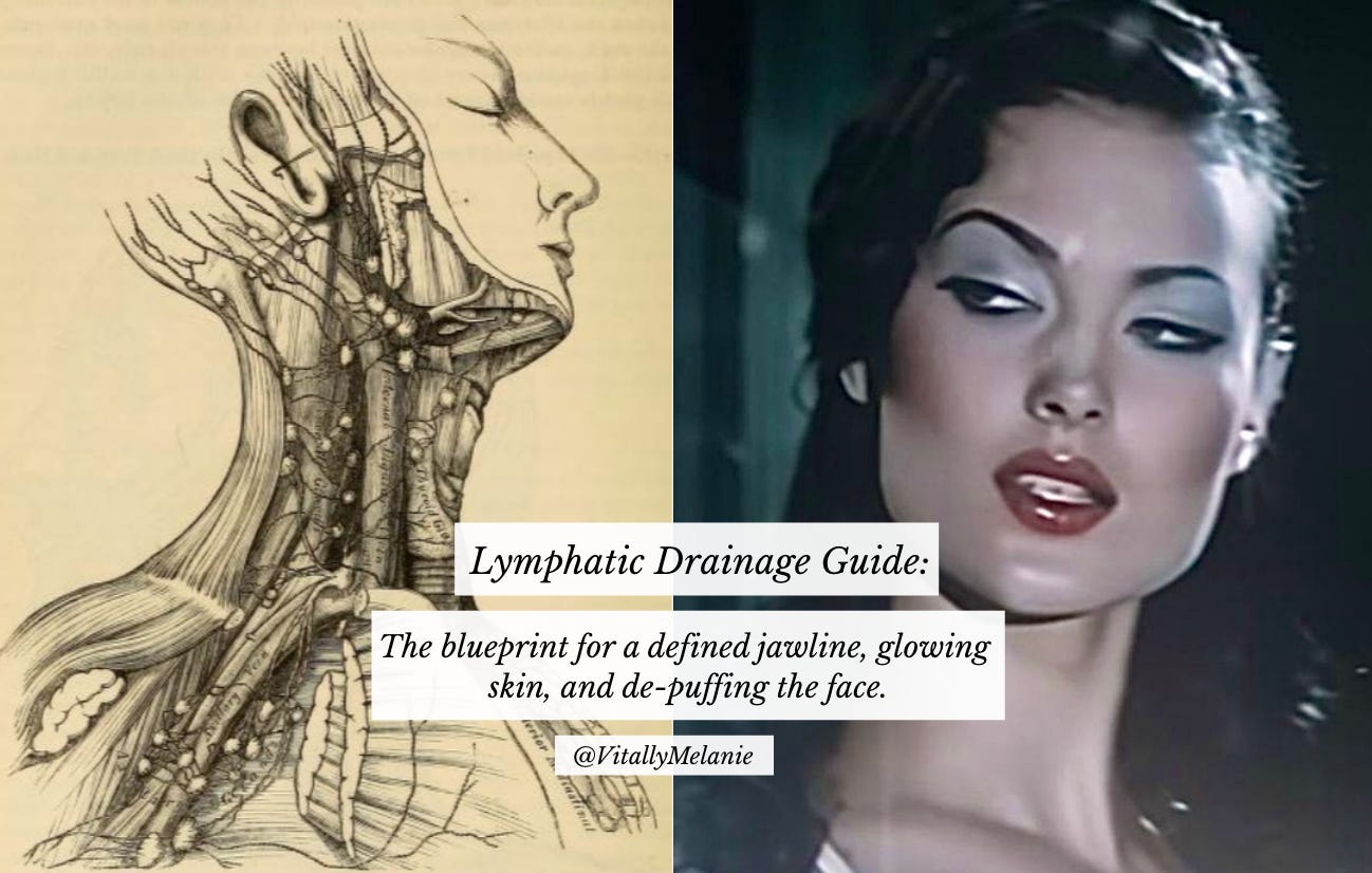Lymphatic drainage blueprint for a defined jawline, glowing skin, and a ...