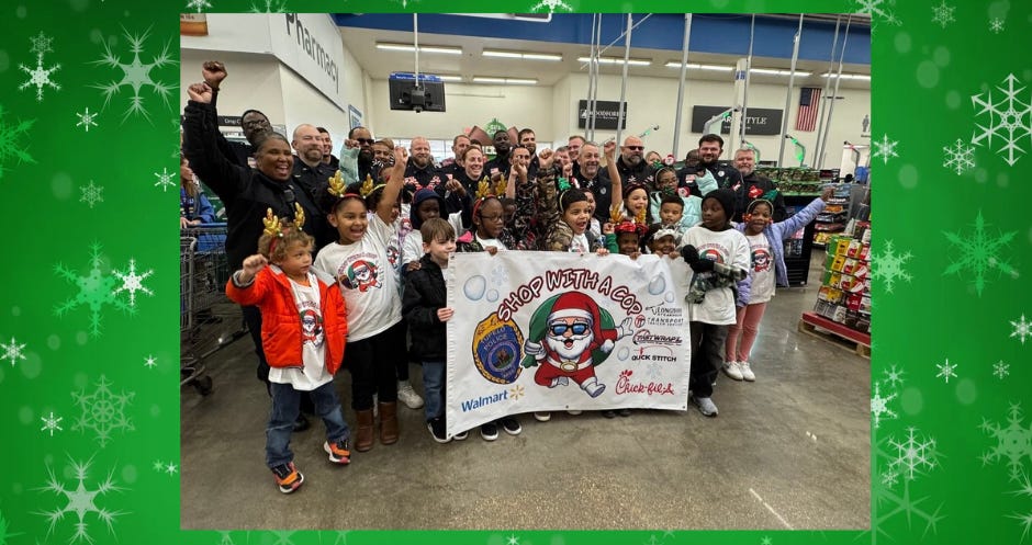 Tupelo Police Department had their Shop with a Cop event today.