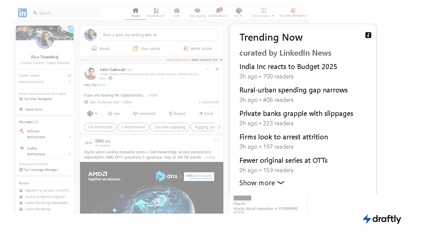 How to Discover Trending Topics on LinkedIn | Draftly