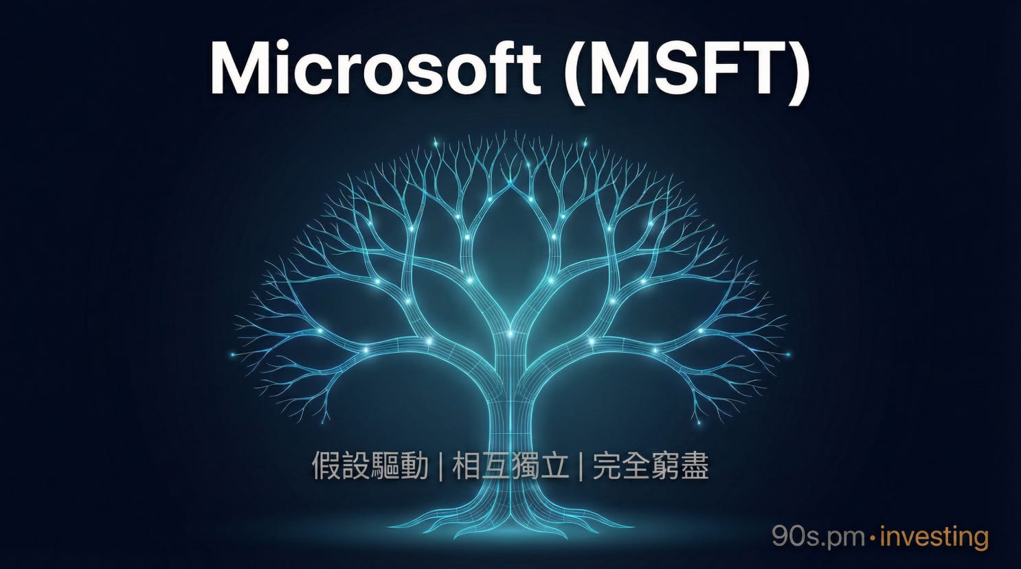 Microsoft (MSFT) - 我們畫樹 - 90s.pm.investing
