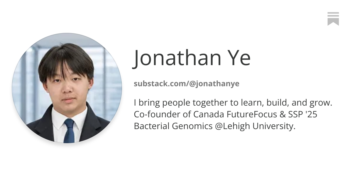 Jonathan Ye | Substack