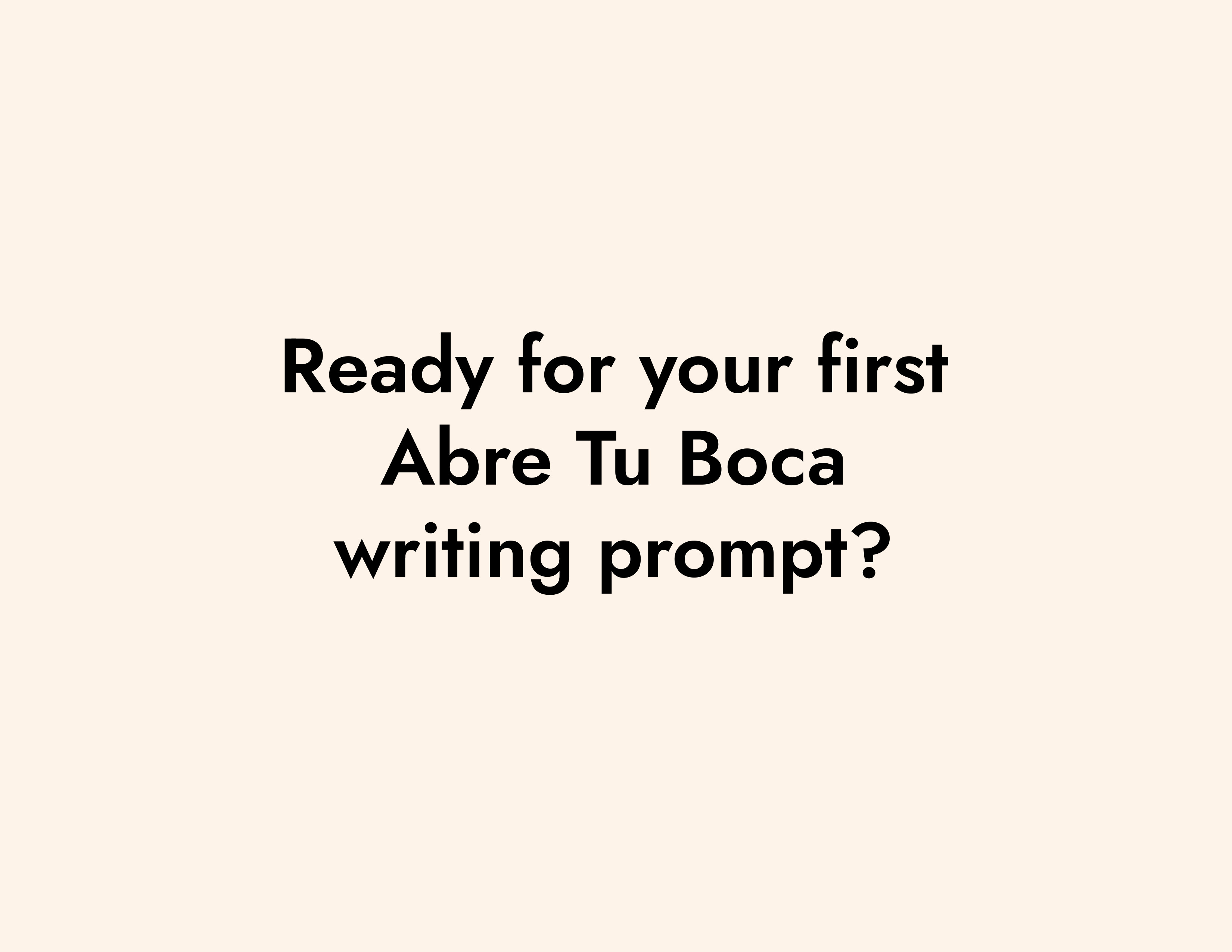 Weekly Writing Prompt #1 - by Amanda Aileen Fisher