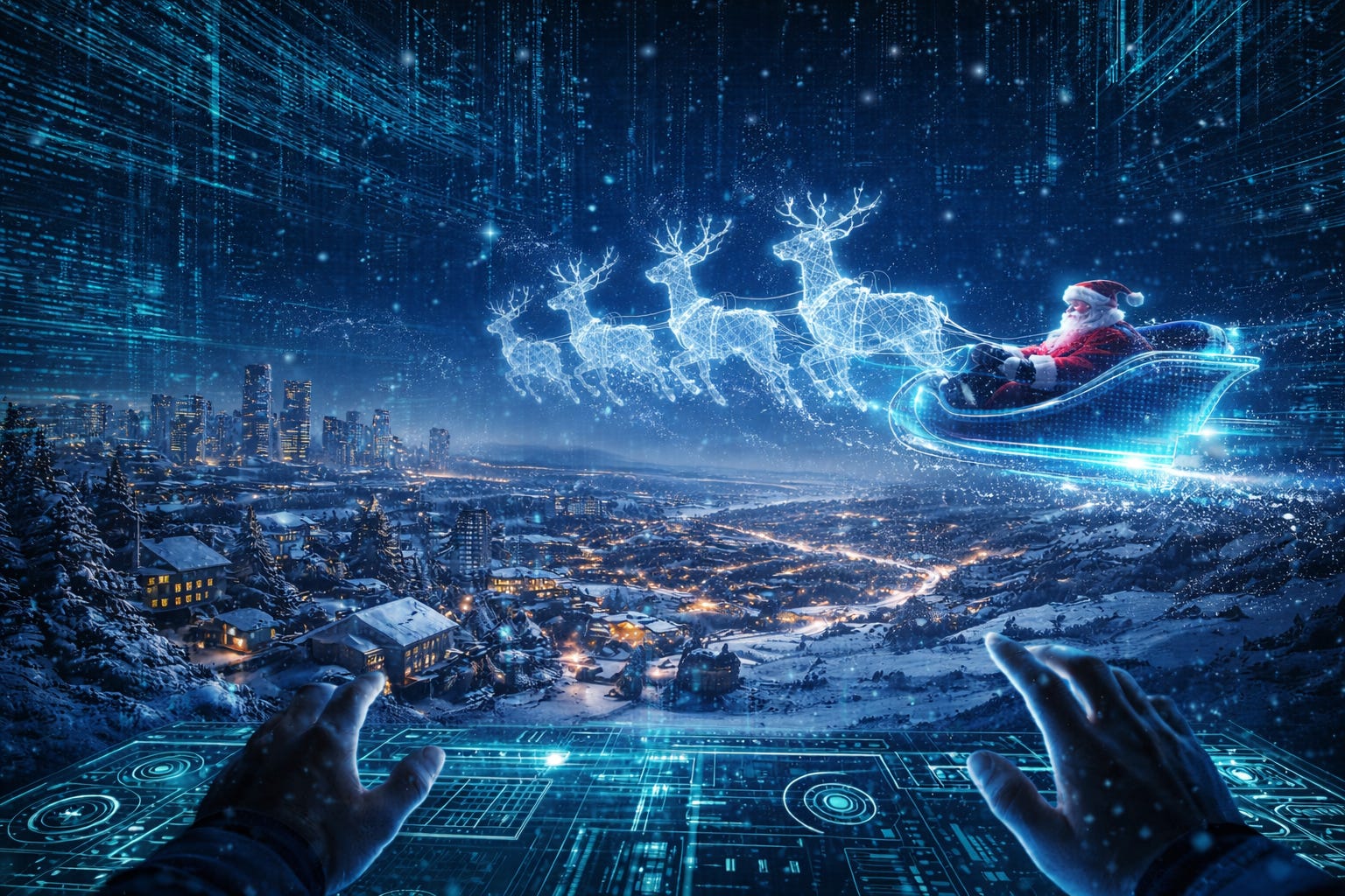 Christmas Inside the Simulation - by Frank Da Silva