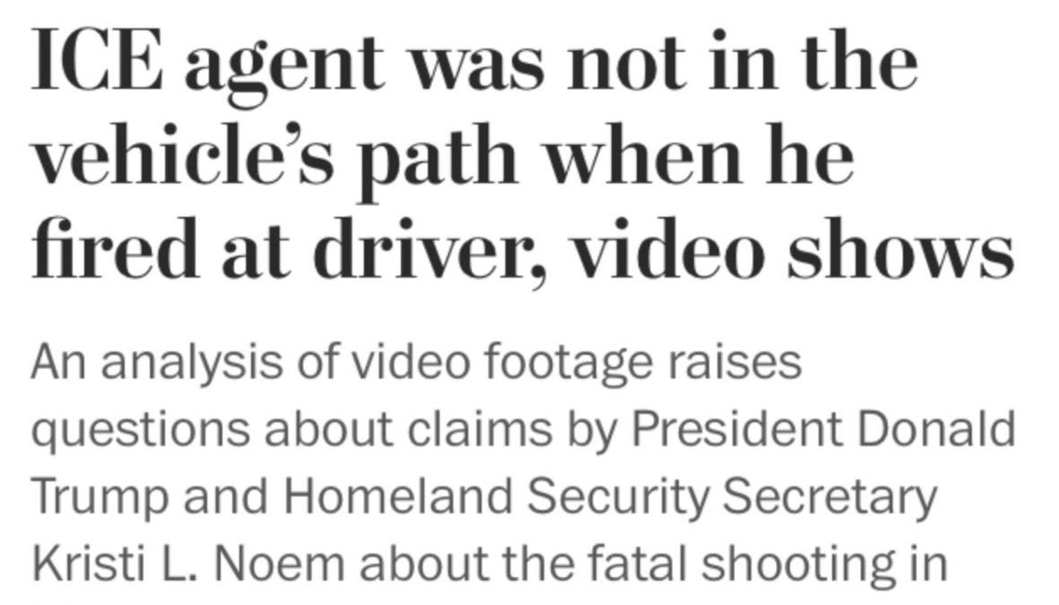 White House Posts Link to Video Showing ICE Agent Was Not in Path of ...