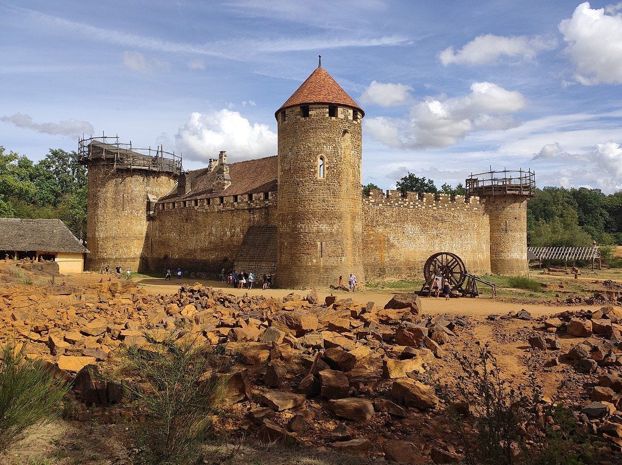Building a medieval castle in modern times...