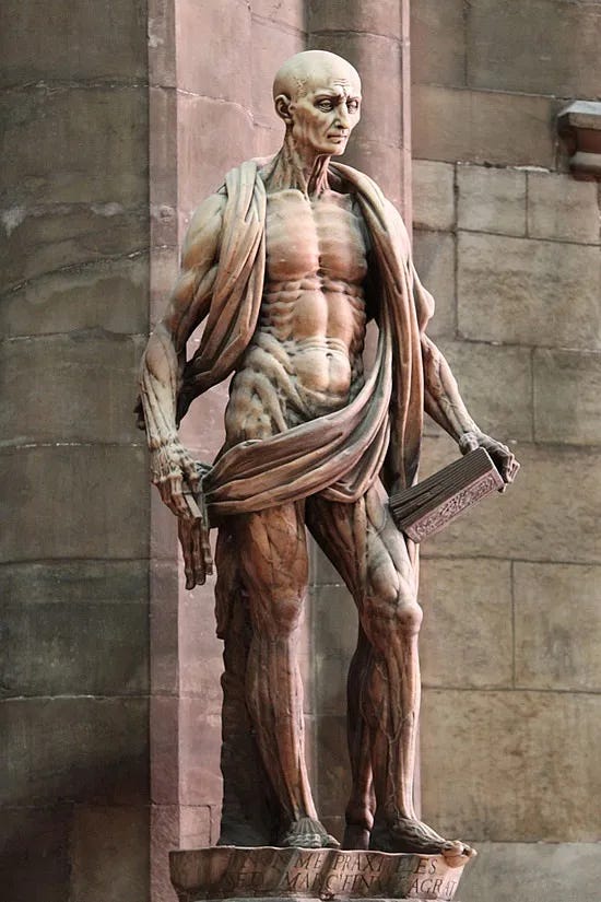 St. Bartholomew and his skin - by Deacon Tom