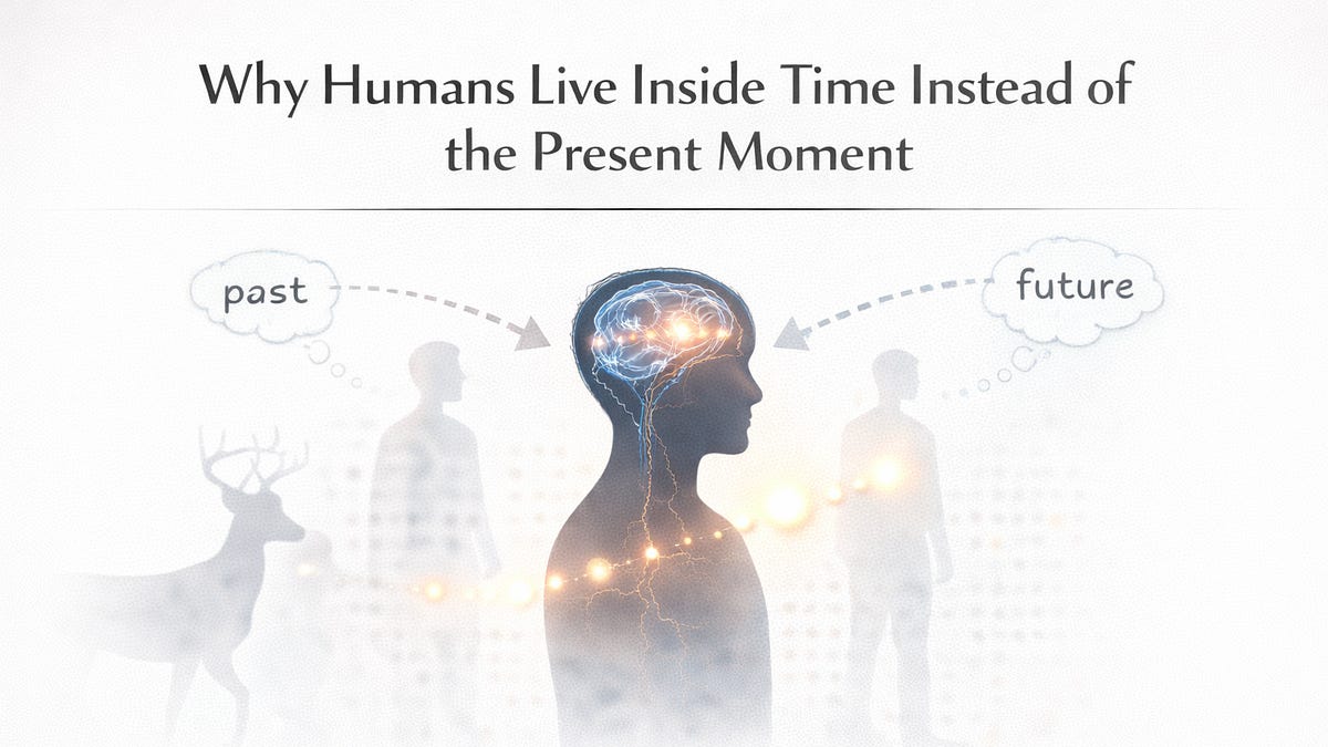 Why Humans Live Inside Time Instead of the Present Moment