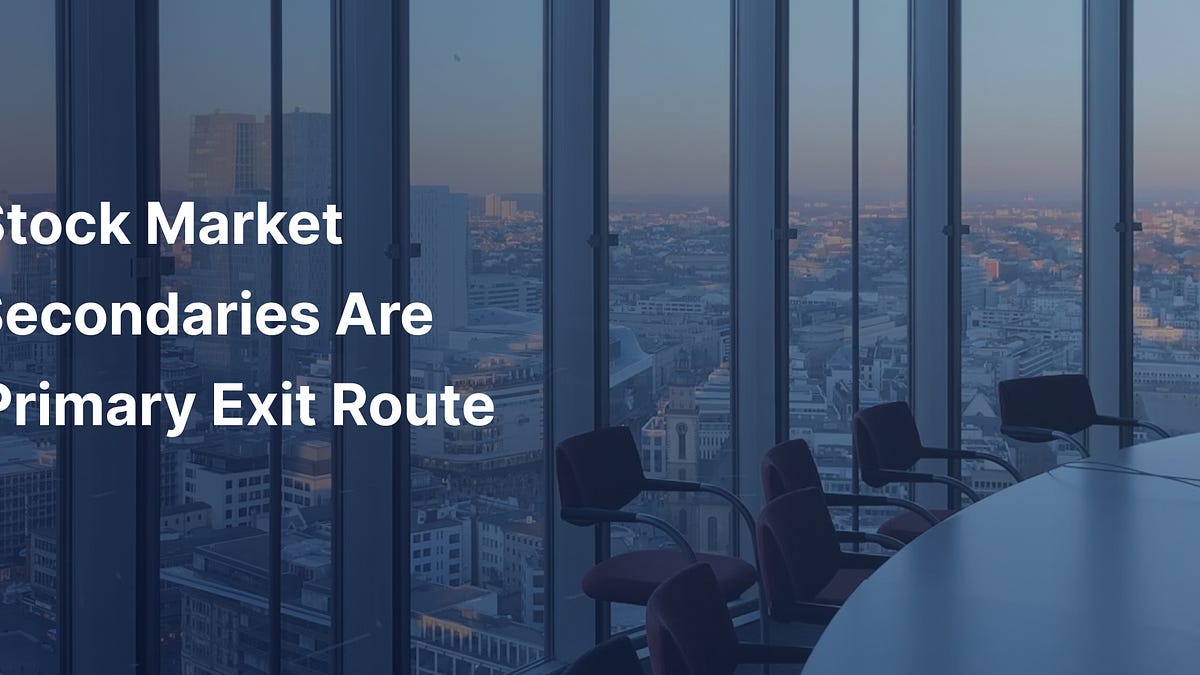 The Private Stock Market Boom: Why Secondaries Are Becoming a Primary ...