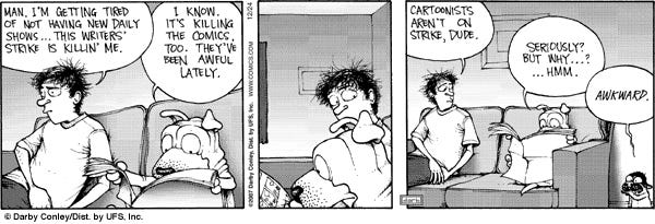 Cartoonist Strike? - by Joe Morris