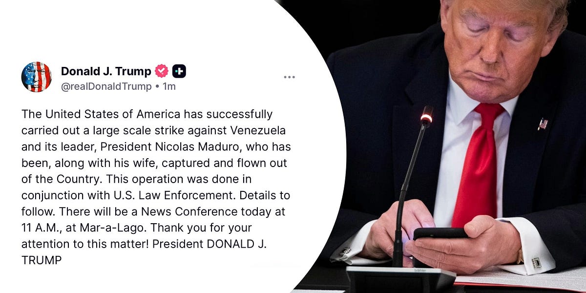 🟥Breaking News: U.S. Captures Venezuelan President Nicolás Maduro in ...