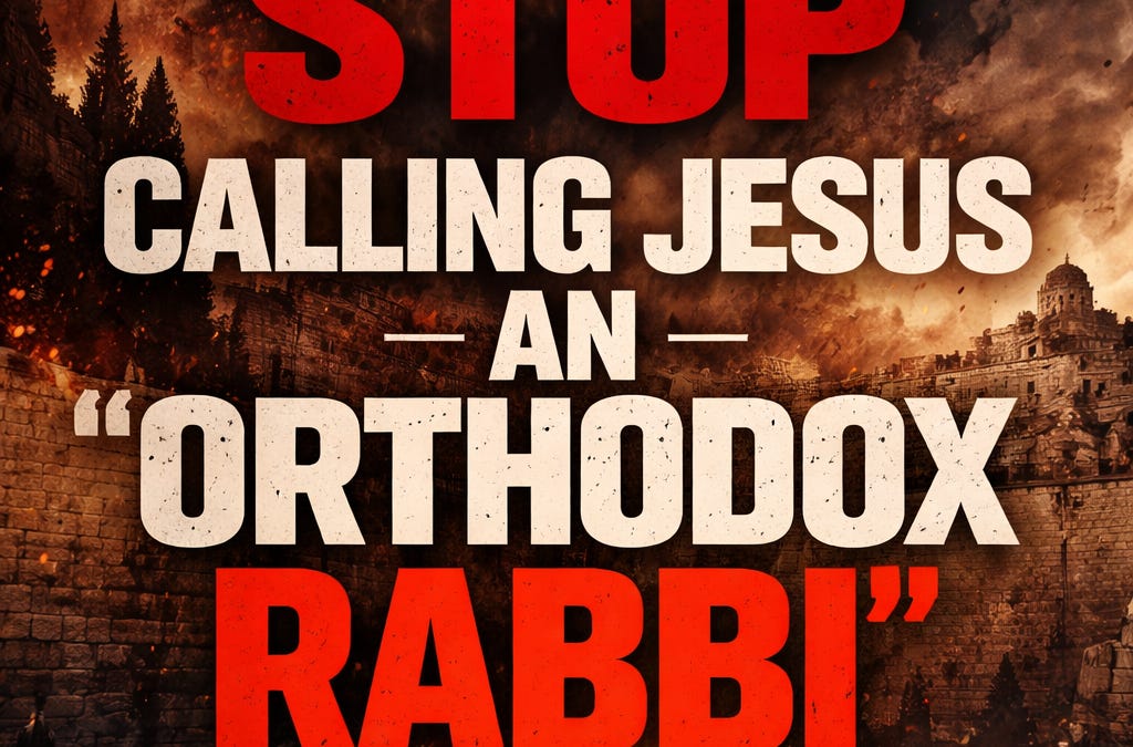 Stop Calling Jesus an “Orthodox Rabbi” - by Geula Movement