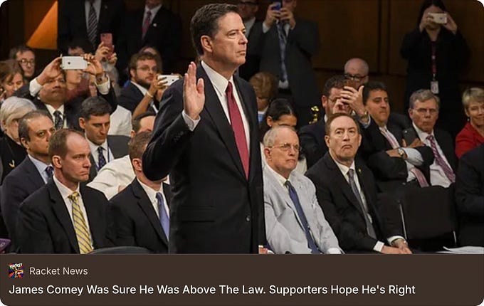 Matt Taibbi (@taibbi): "James Comey Was Sure He Was Above The Law ...