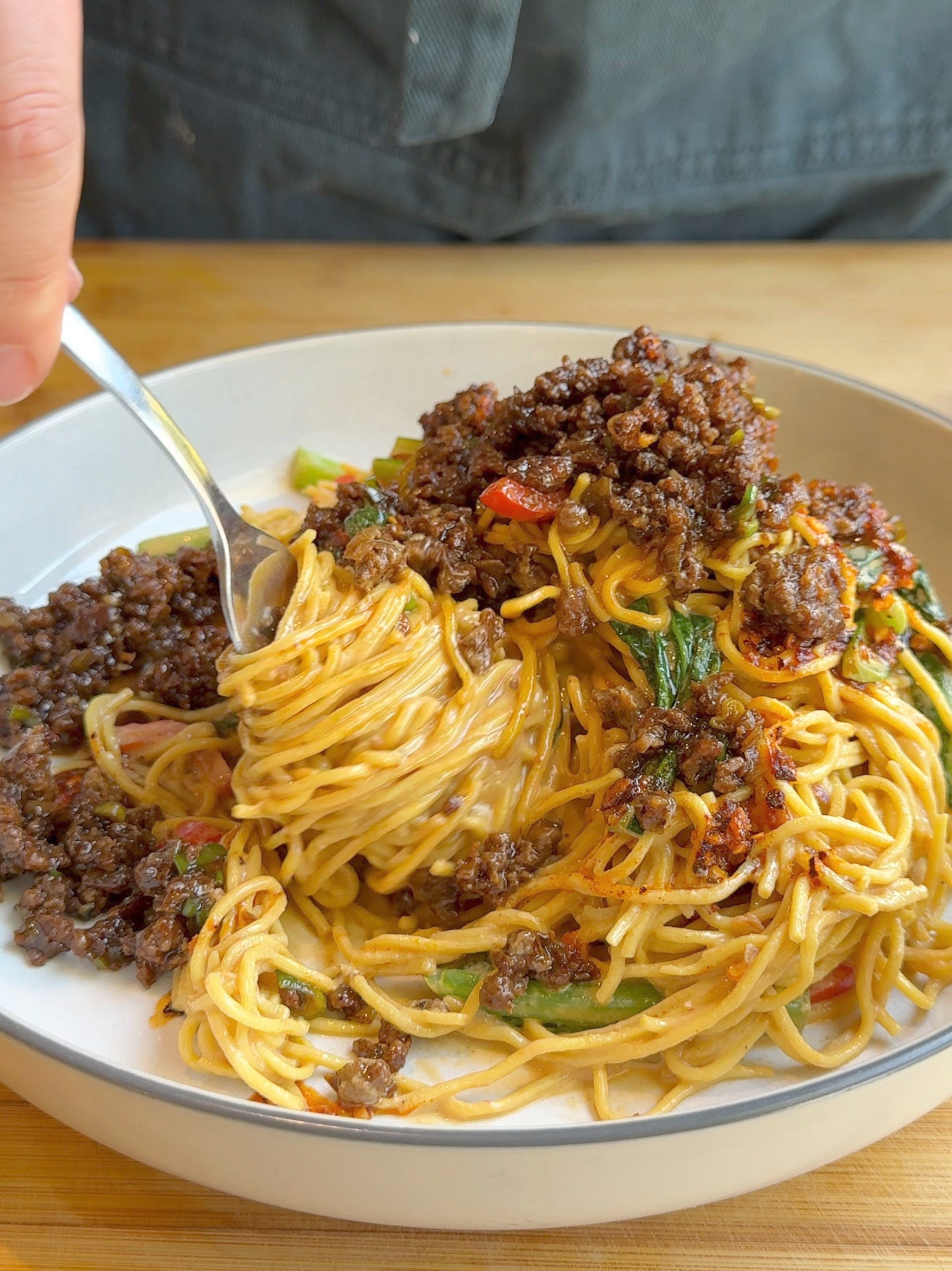 Sticky beef with sesame noodles - Chef Anna Frazer