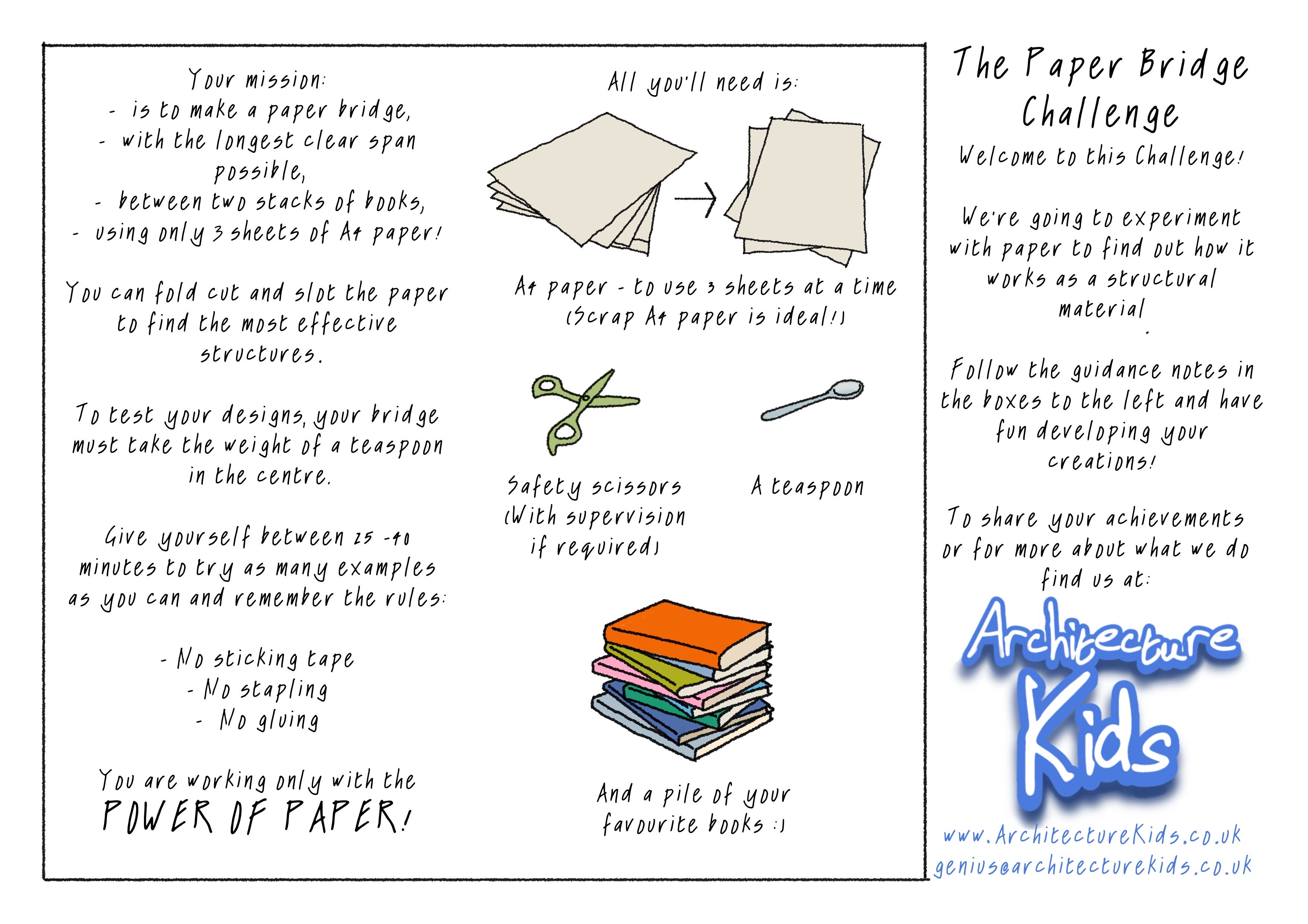 The Paper Bridge Challenge - Architecture Kids