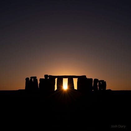 stonehenge sunset time