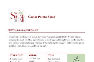 The Salad Lab’s Substack | Substack