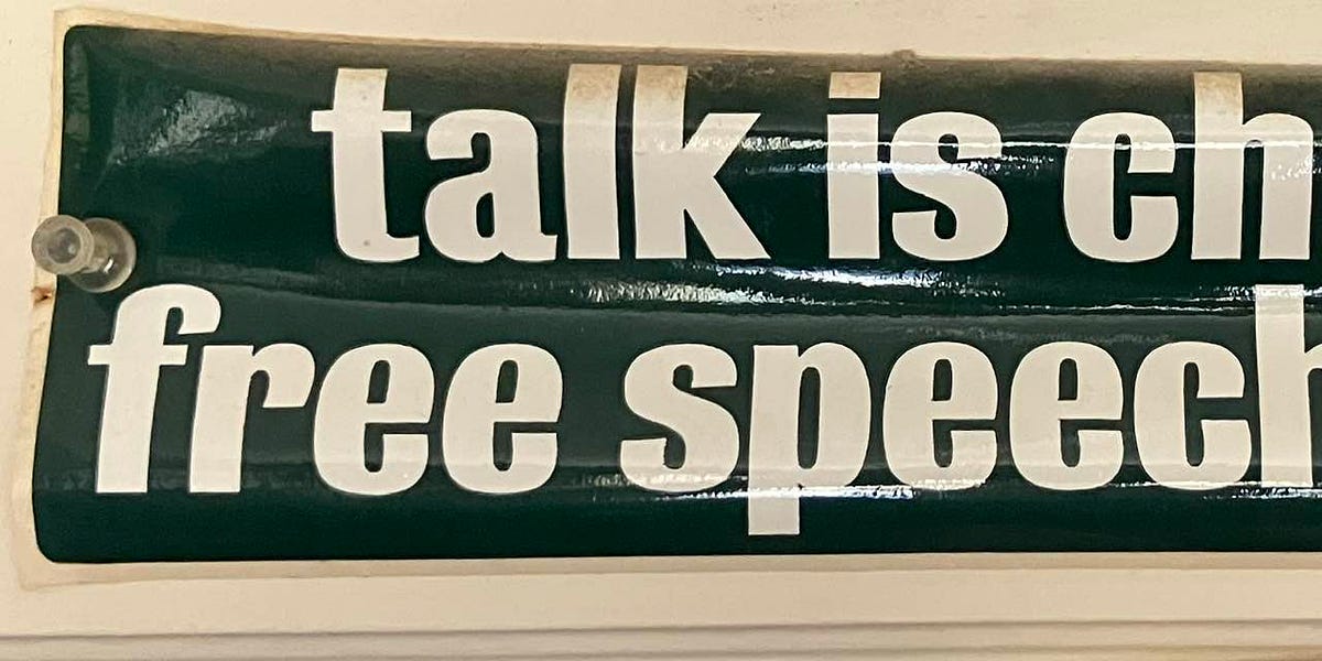 Talk is Cheap; Free Speech Isn't - by Rev. Susan G