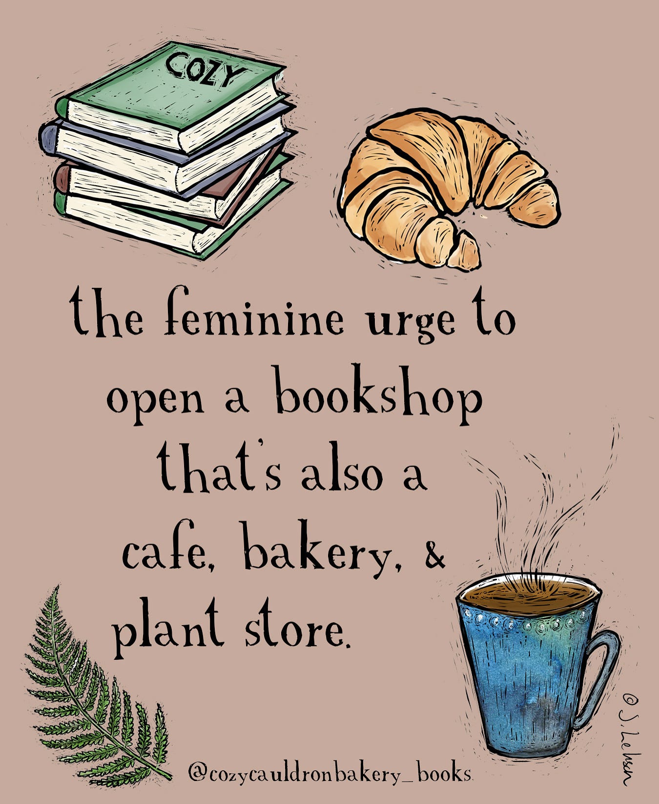 Cozy Cauldron Books & Bakery (@cozycauldronbooksbakery): "It’s not just ...