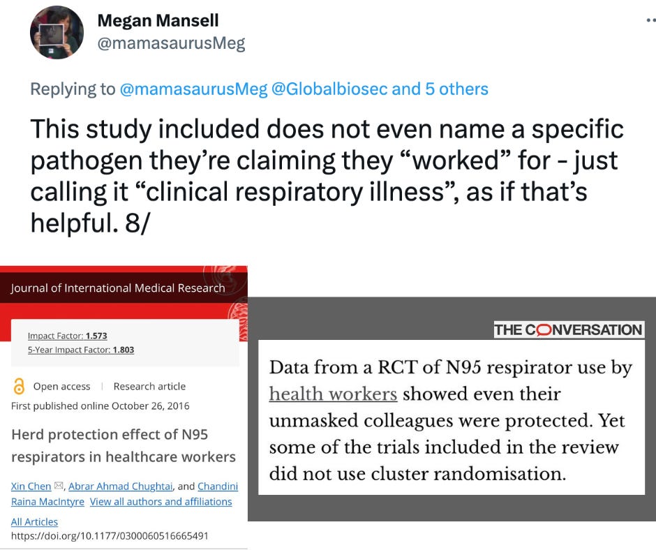 Actual mask expert Megan Mansell chimes in on the Cochrane mask review ...