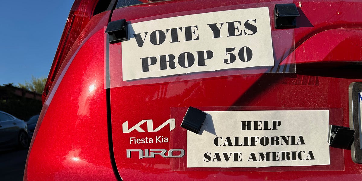 Of course Proposition 50 is a power grab - by Mariel Garza