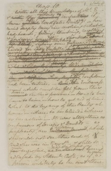 Jane Austen and What Remains Of Her Notes - by Jillian Hess