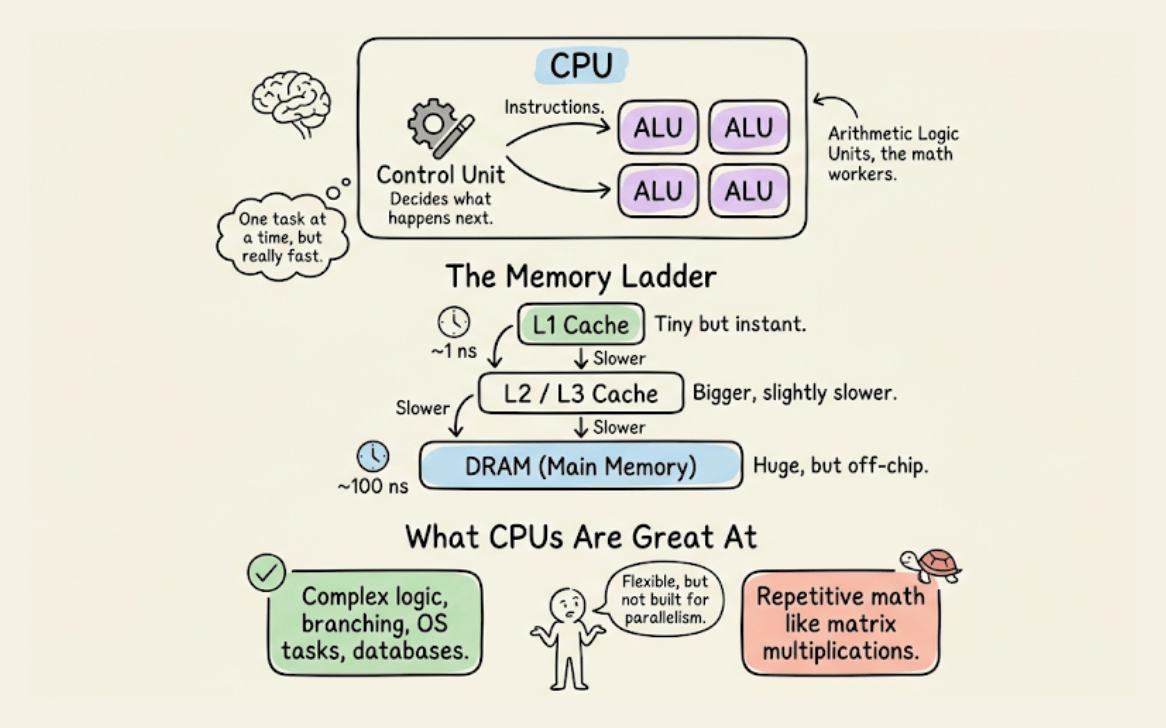 CPU vs GPU vs TPU vs NPU vs LPU - by Avi Chawla