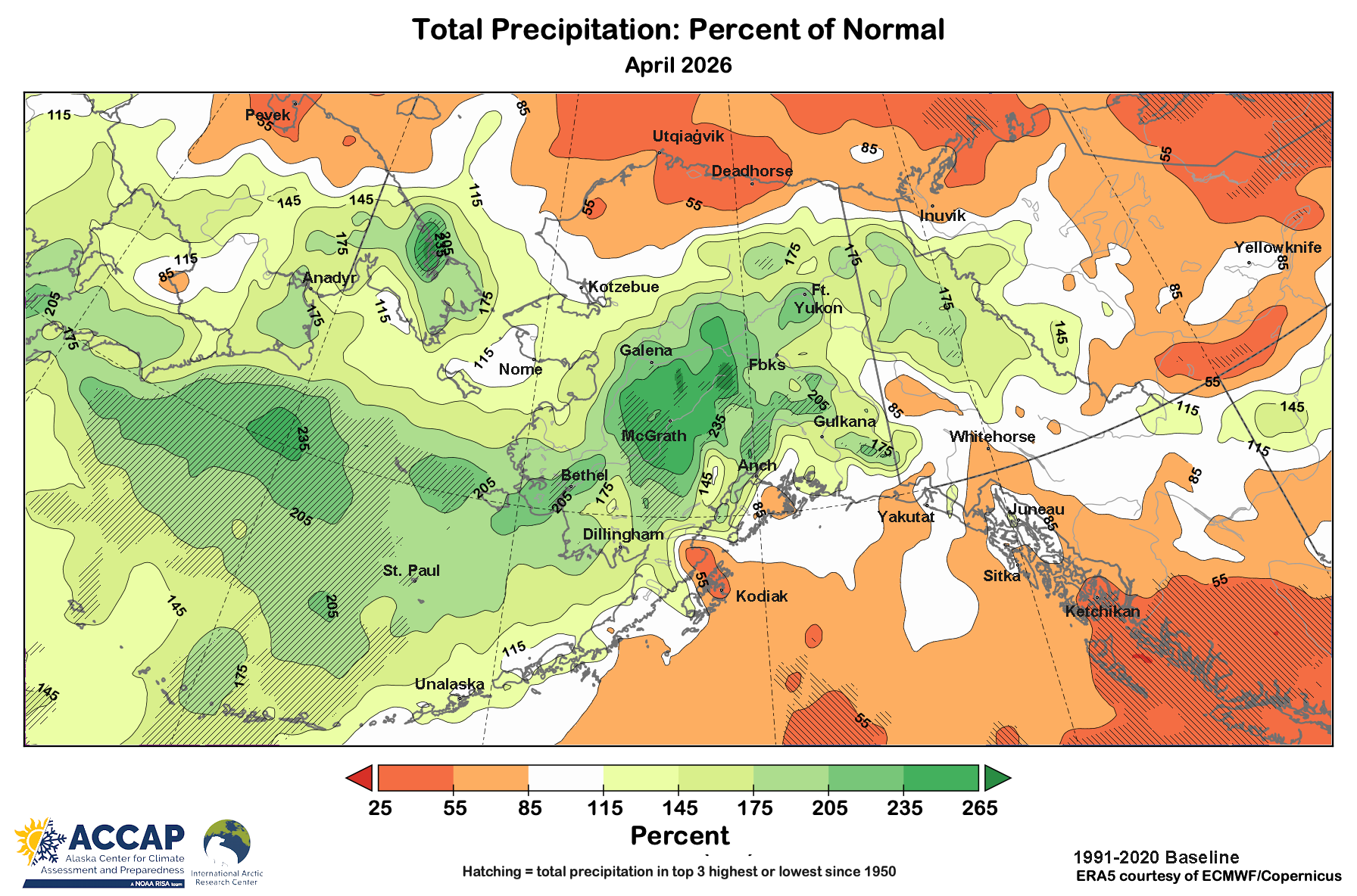 Alaska April 2026 Climate Summary - by Rick Thoman