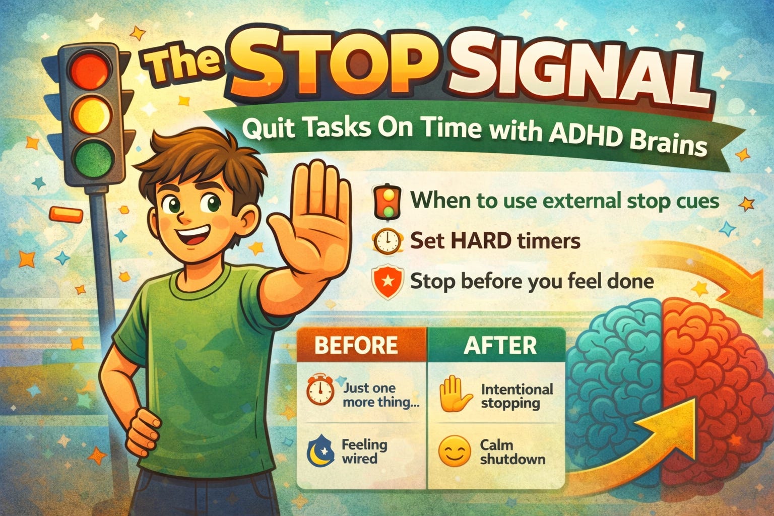 🚦 The Stop Signal - Adhd Wisdom Tools