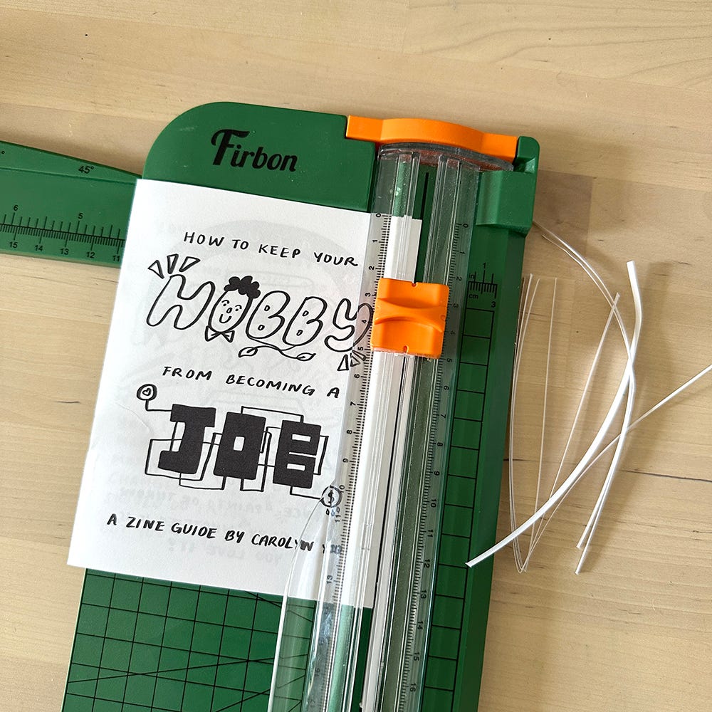 How to make a booklet zine - by Carolyn Yoo - SEE YOU