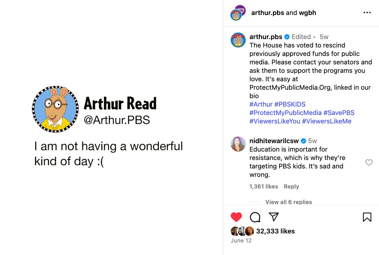 Why Arthur finally posted the fist meme - by Rachel Karten