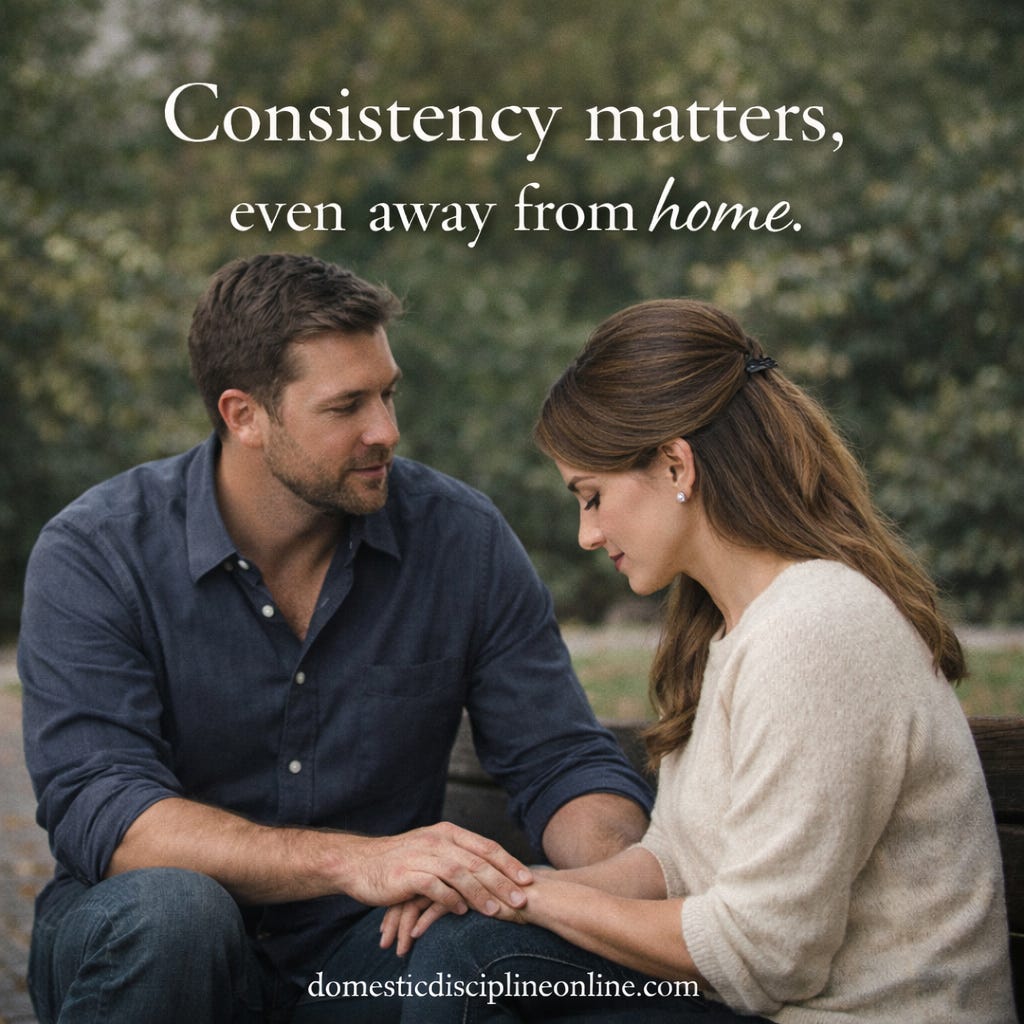 Consistency matters, even away from home