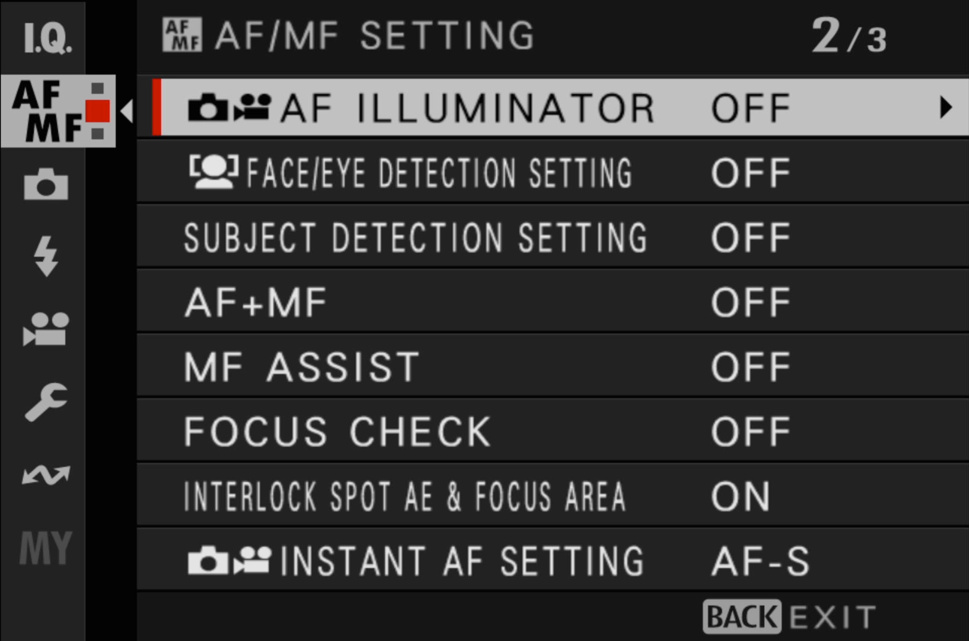 Fujifilm X Series: Understanding AF/MF Setting Menu (Post 1/2)
