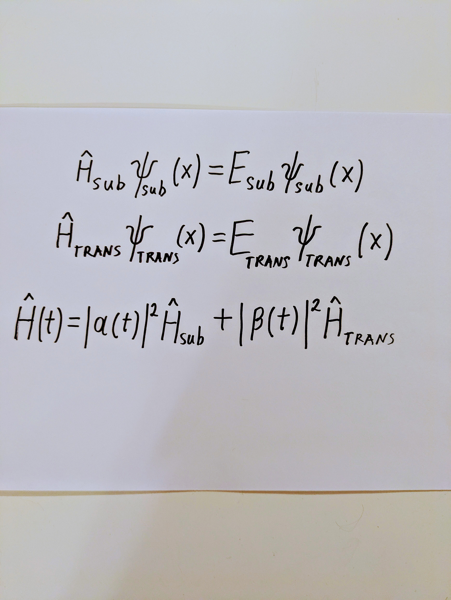 schrodinger's equation expanded