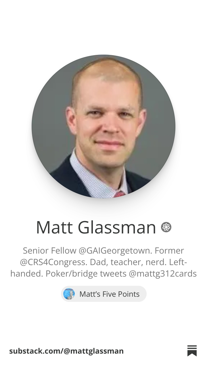 Matt Glassman | Substack